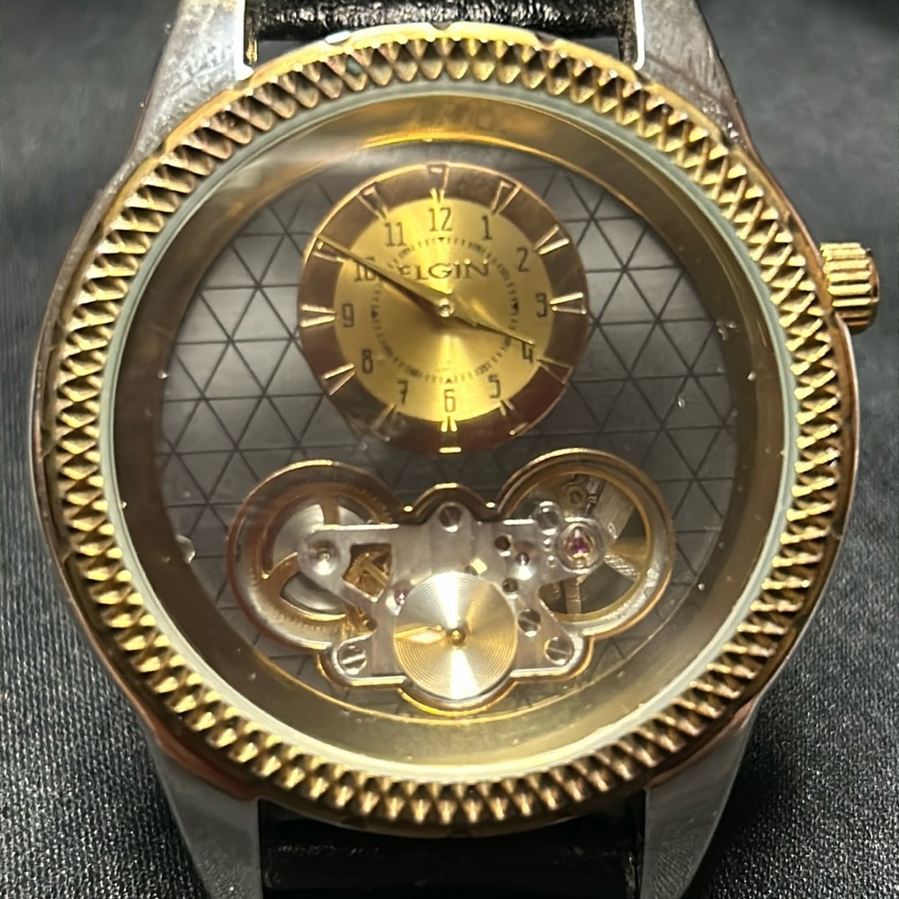 Men’s Elgin Semi-Automatic Skeleton Watch - Gem